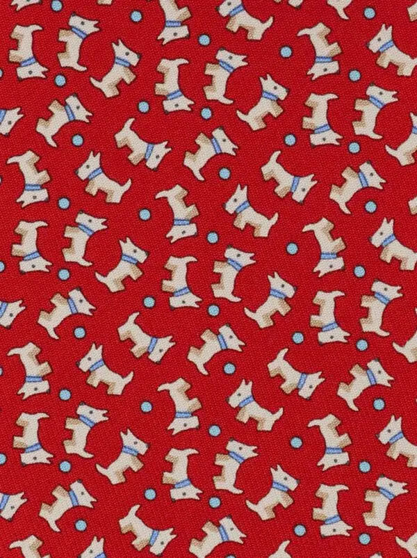 FERRAGAMO Charlie Print Silk Tie - Red