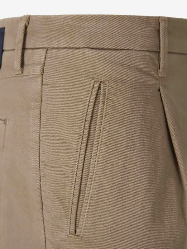 Incotex Pleated-detail Trousers - Camel-colored