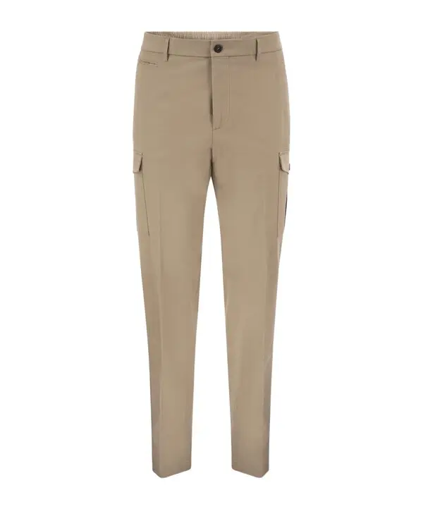 Peserico Multi-pocket Casual Trousers - Beige