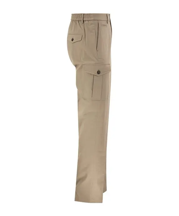 Peserico Multi-pocket Casual Trousers - Beige