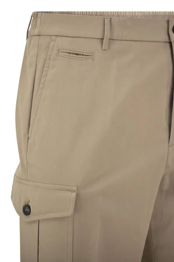 Peserico Multi-pocket Casual Trousers - Beige