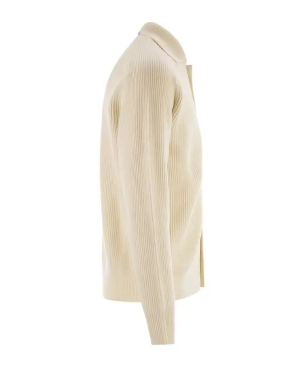 Peserico Button-front Long-sleeve Knit Top