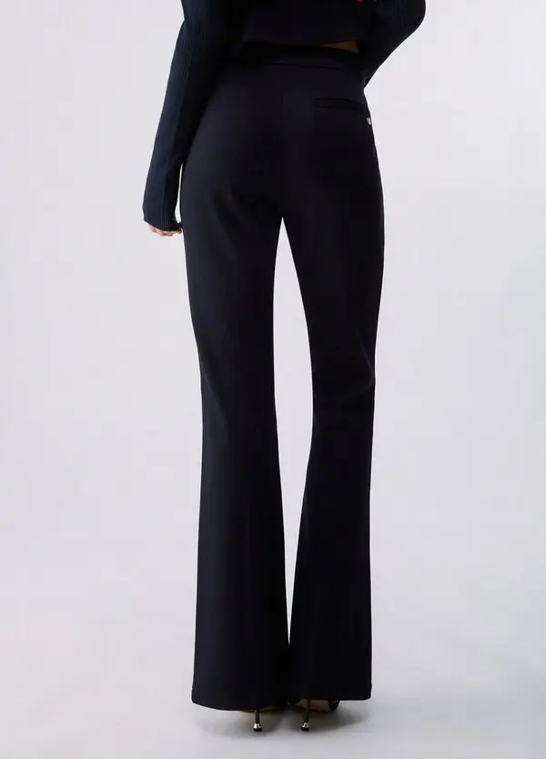 Liu Jo Button-detail Flared Pants