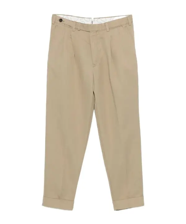 PT TORINO Pleated Cuffed Trousers