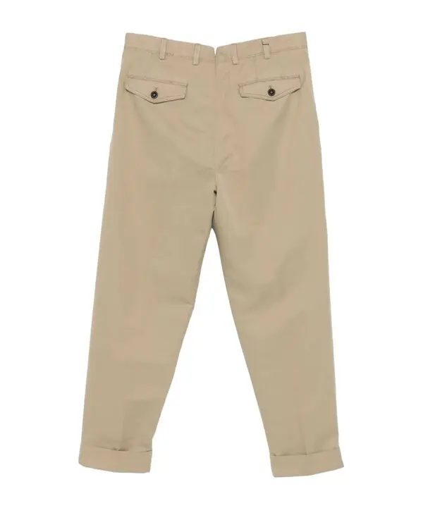 PT TORINO Pleated Cuffed Trousers