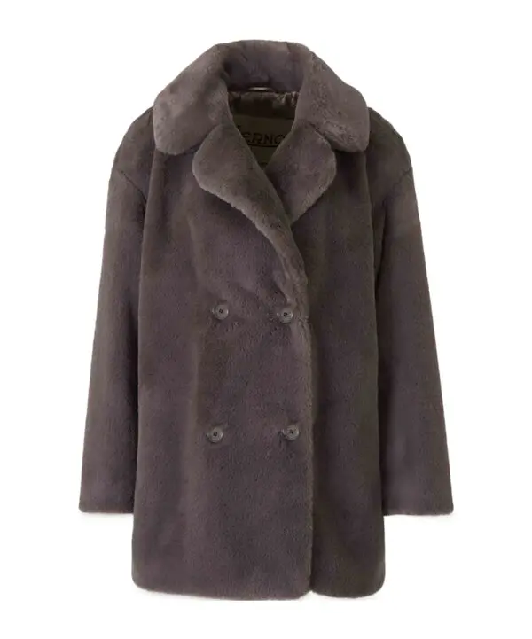 Herno Short-haired Coat - Charcoal-grey