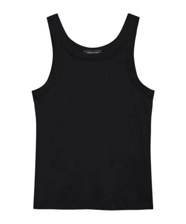 ANINE BING Sixtine Tank Top - Black
