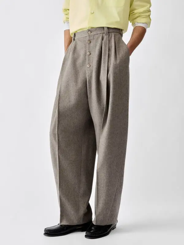 Jacquemus High-waisted Button-detail Trousers
