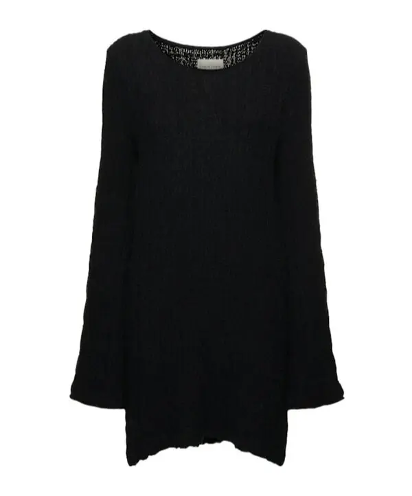 Loulou De Saison Knitted Long-sleeved Dress - Black