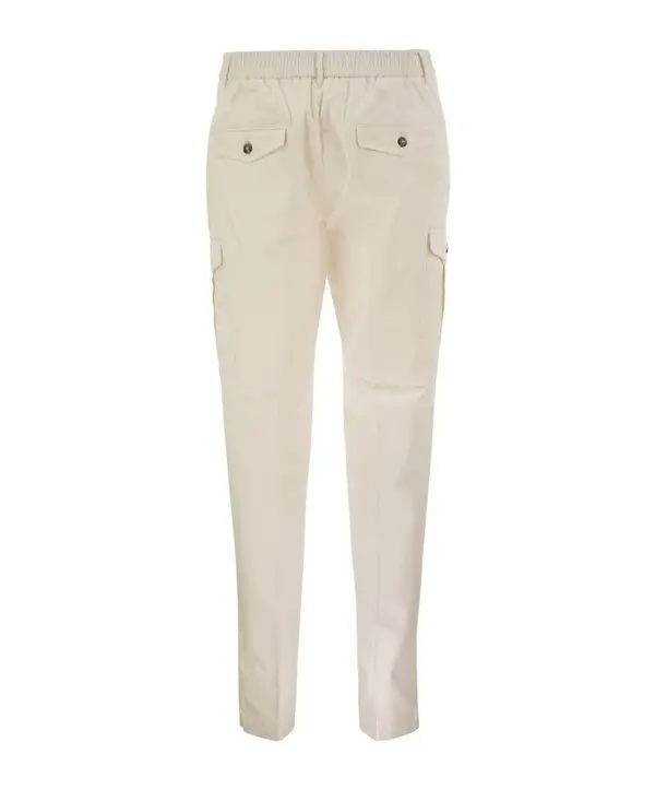 Peserico Multi-pocket Casual Trousers - White