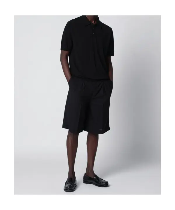 PT TORINO Pleated Bermuda Shorts