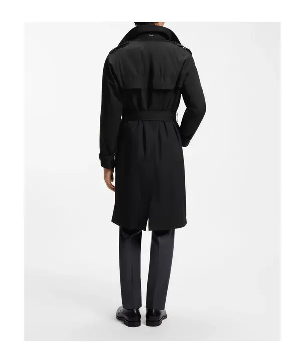 Hugo Boss Belted Double-breasted Coat