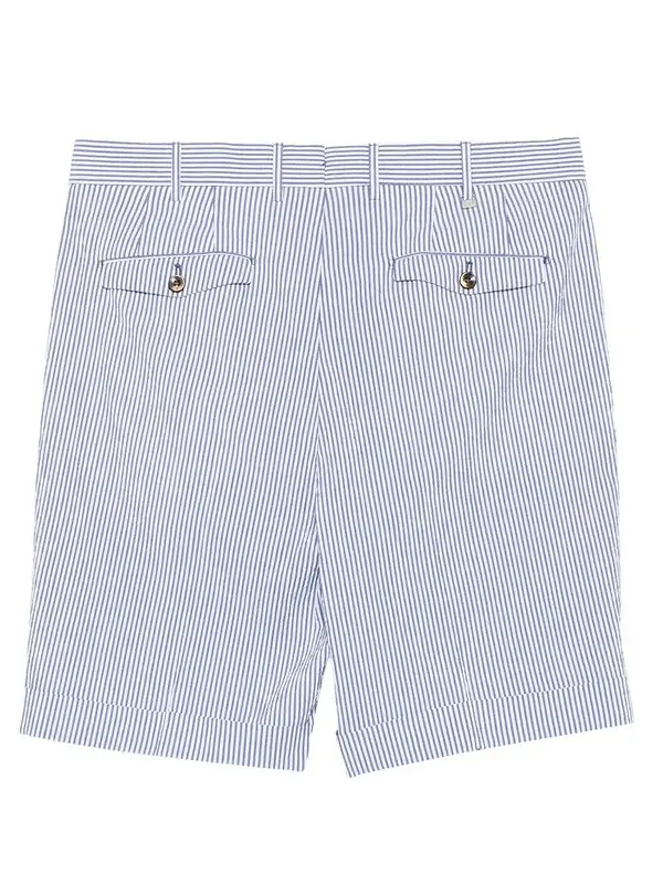 PT TORINO Striped Seersucker Shorts