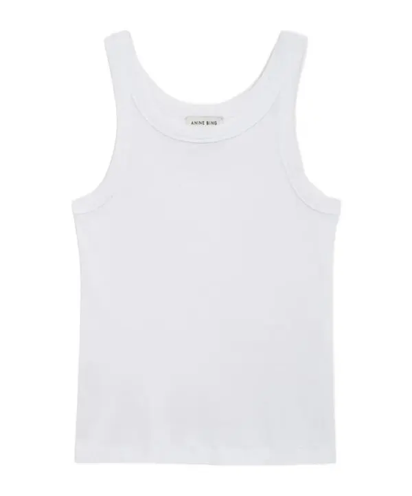 ANINE BING Sixtine Tank Top - White