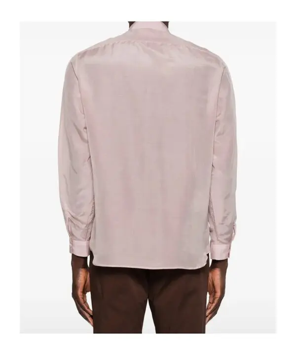 LARDINI Concealed-placket Long-sleeve Shirt