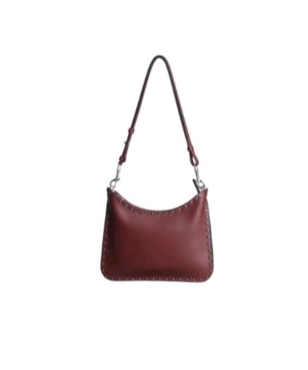Phoebe Philo Small Studded Shoulder Bag - Chestnut