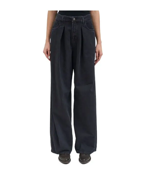 HAIKURE Candy Pleated Twill Jeans - Grey