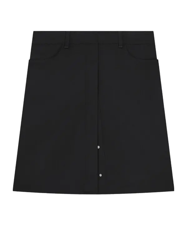 COURREGES Stretch-twill Snap-button Mini Skirt