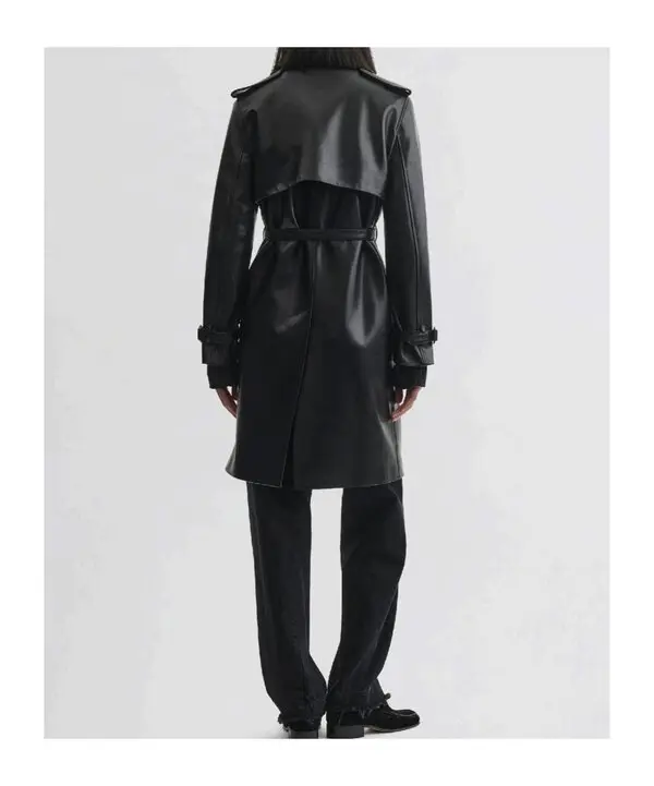 Phoebe Philo Cropped Leather Trench Coat