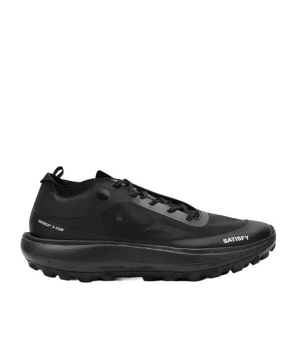 Satisfy Grid Mesh Trail Running Shoes - Black