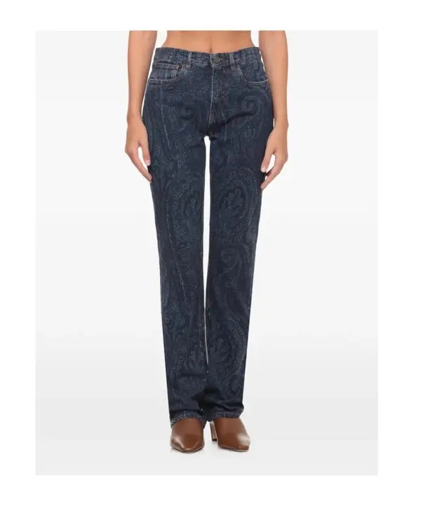 Etro Paisley Straight-leg Jeans