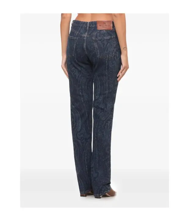 Etro Paisley Straight-leg Jeans