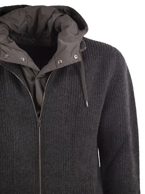Herno Zip-up Knit Top