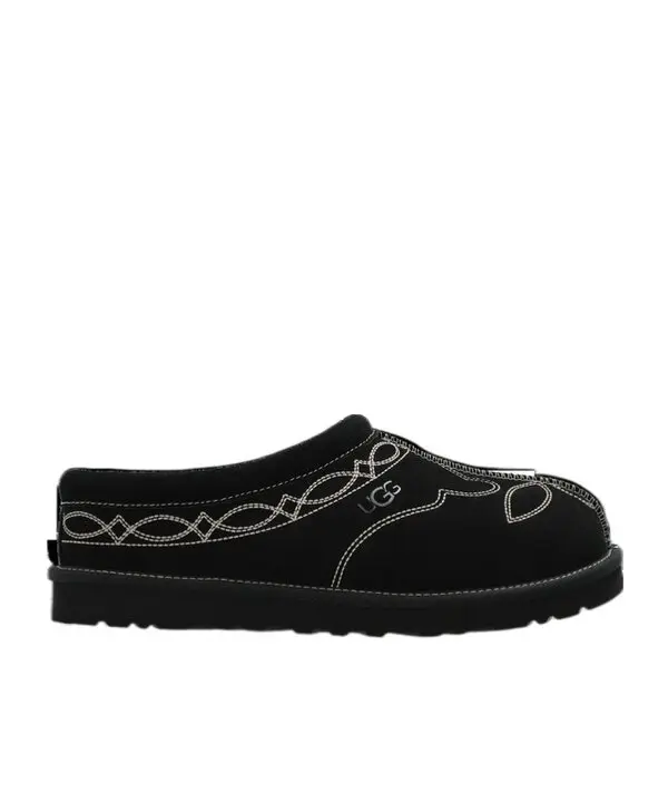 UGG Tasman Western Suede Slippers - Black