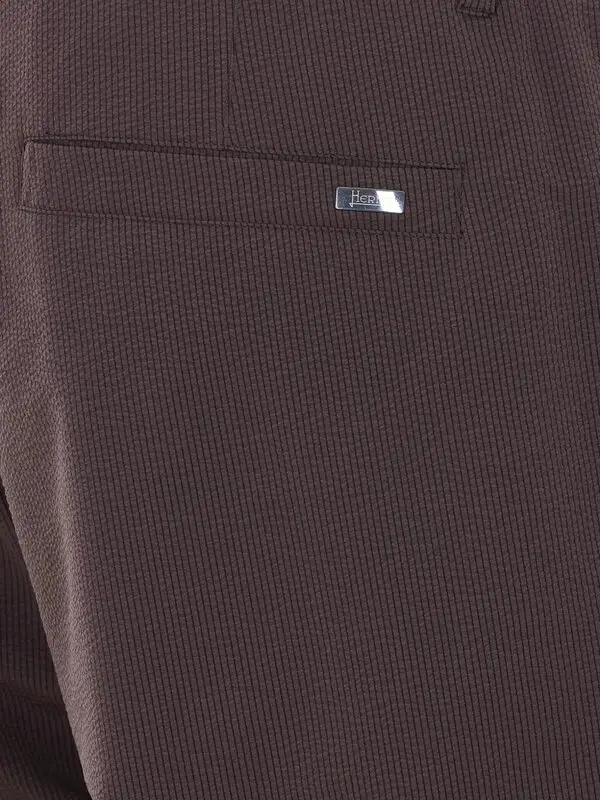 Herno Pleated Shorts - Brown