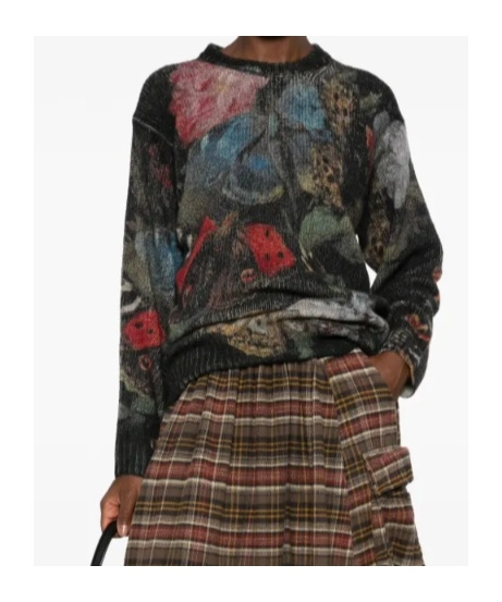 R13 Butterfly-print Sweater