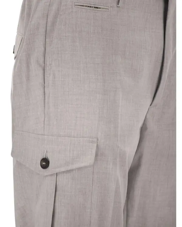 Peserico Belt-loop Utility Casual Trousers