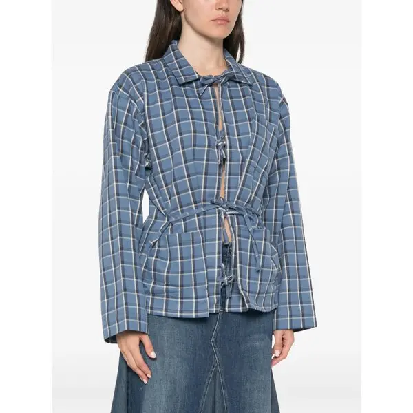 BASERANGE Long-sleeve Plaid Shirt