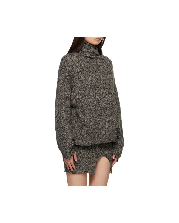 BASERANGE Long-sleeve High-neck Knit Top - No