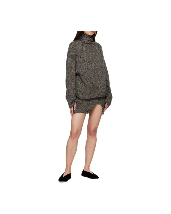 BASERANGE Long-sleeve High-neck Knit Top - No