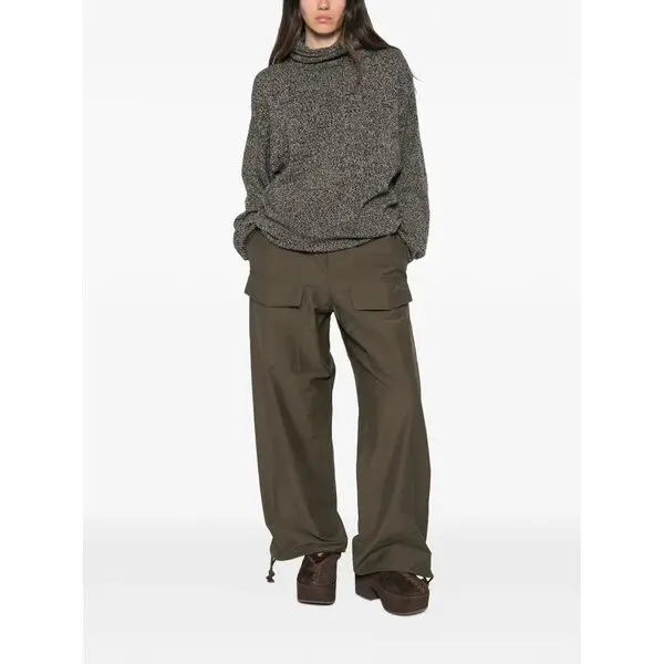 BASERANGE Long-sleeve High-neck Knit Top - No