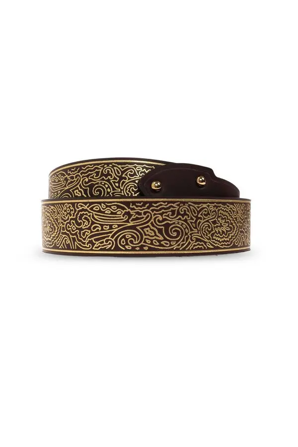 Etro Engraved Buckle Belt