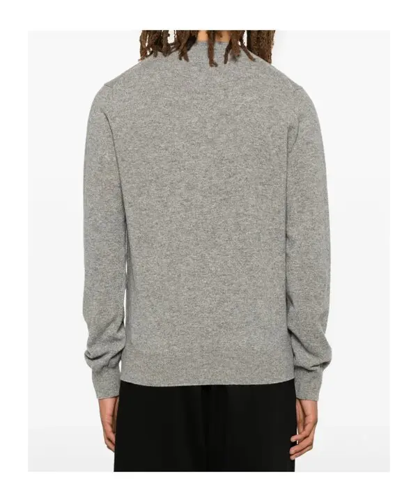 Play Comme Des Garcon Comme Des Garçons Play Heart Logo V-neck Knitted Sweater