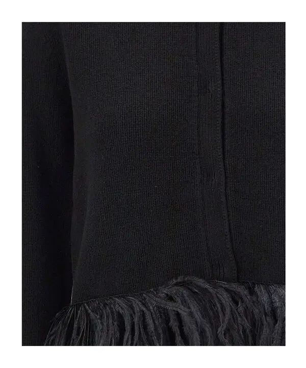Fabiana Filippi Feather-trim Cardigan