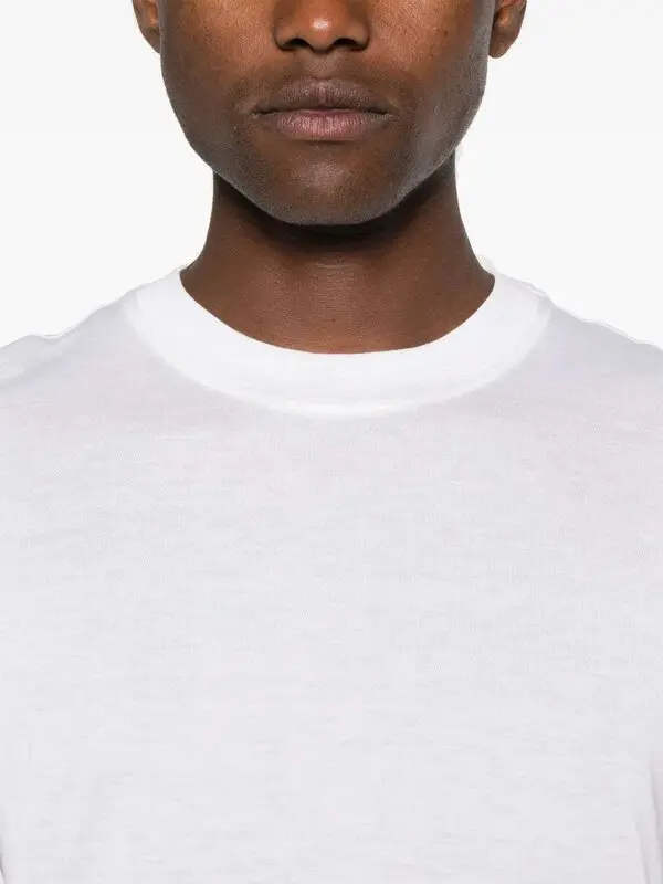 PT TORINO Plain Lightweight Crewneck T-shirt - White