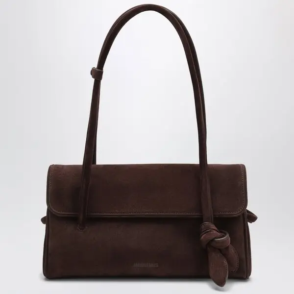Jacquemus Turismo Shoulder Bag In Suede - Brown