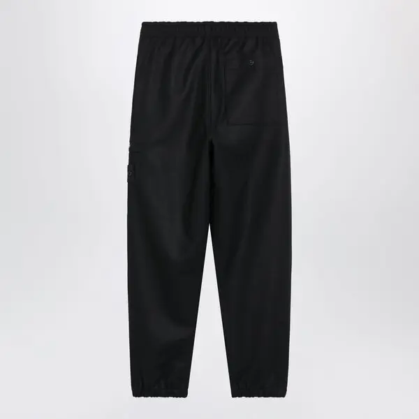 Stone Island Navy Jogging Trousers In A Wool Blend