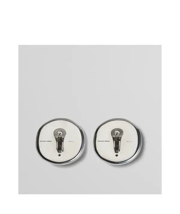 Phoebe Philo Round Earrings