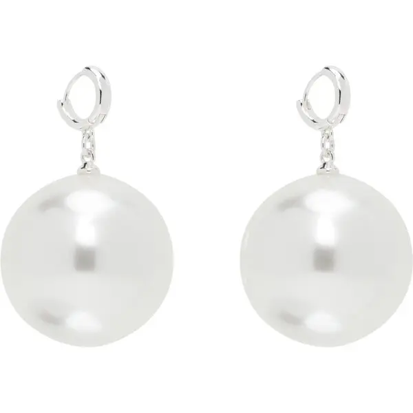 Sandy Liang Bubblegum Faux-pearl Drop Earrings