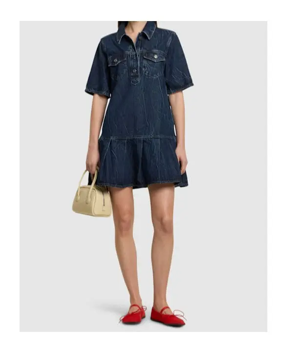 GANNI Short Sleeve Dress