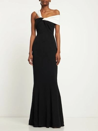 Roland Mouret Asymmetrical Stretch Extra-long Dress