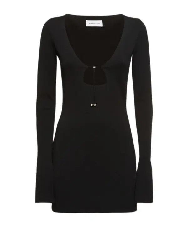 16Arlington Solaria Punto Milano Mini Dress - Black