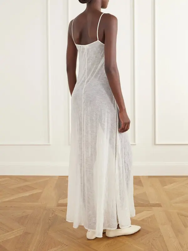 RUOHAN Wool-blend Knitted Maxi Dress