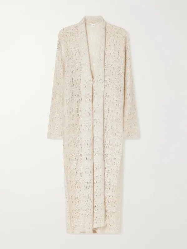 RUOHAN Evora Draped Open-knit Cardigan