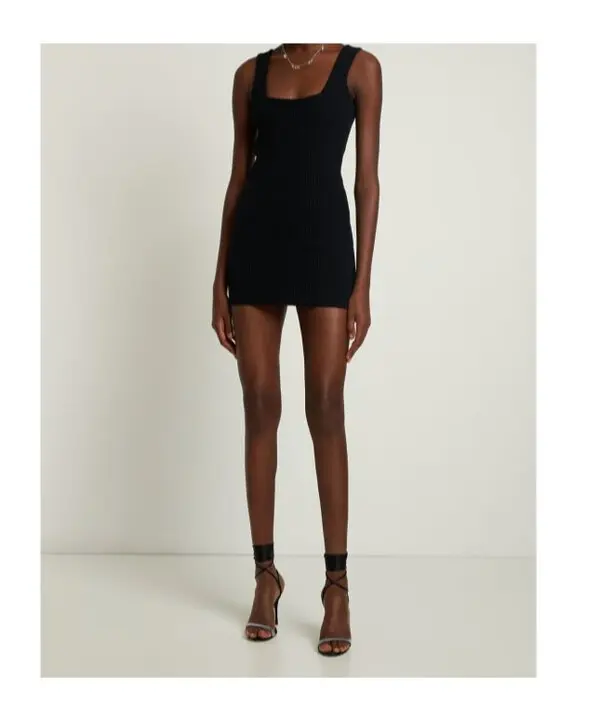 Wardrobe.NYC Stretch Knitted Mini Dress