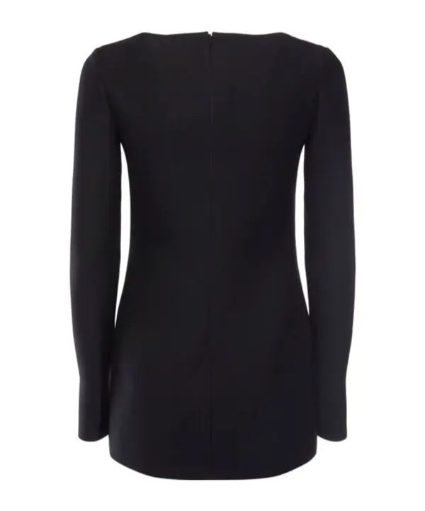 Valentino Garavani Wool Silk Crepe Mini Dress